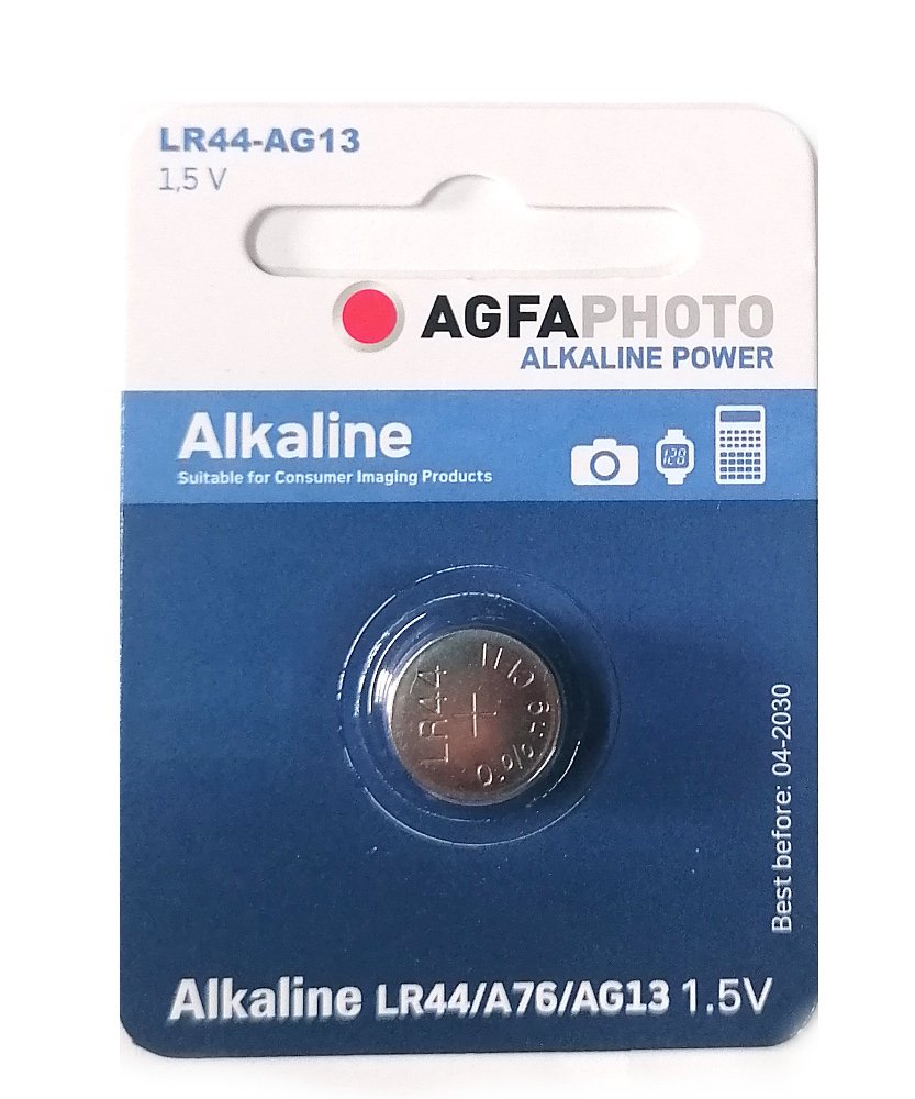 1 pile bouton AGFA - LR44 - 1,5V - 18767