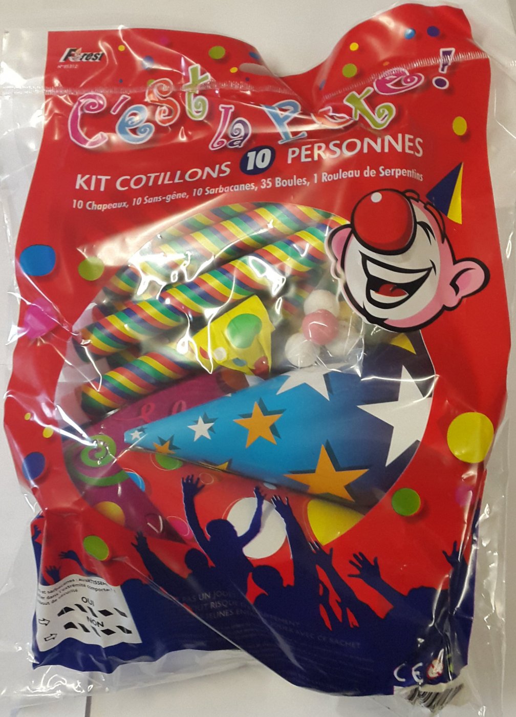 Kit cotillons 10 personnes - 8252